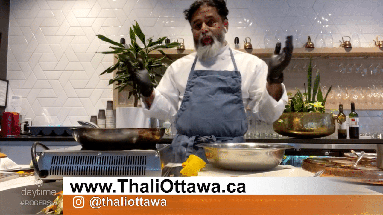 Chef Joe on Daytime, Rogers tv - Thali